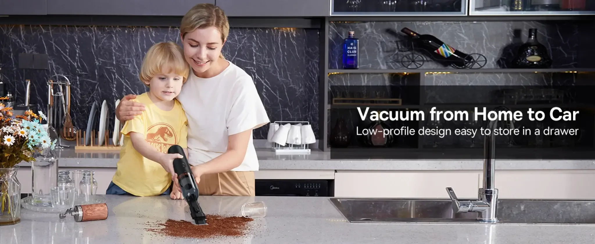 Baseus A2Pro Car Vacuum Cleaner - 6000PA Powerful Suction, Cordless & USB-C Rechargeable ...