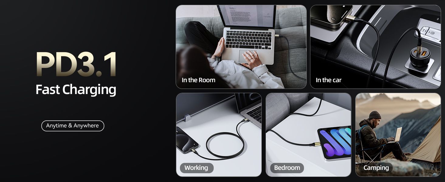 Voltme Powerlink Utron Series USB 4.0 Cable - Type-C to Type-C, 8K/60Hz ...